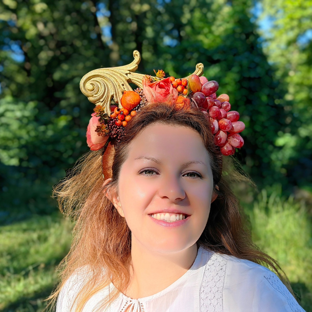 Sokoloydesign Slavic Headband Mścisława Wedding Bride Flower Crown ...