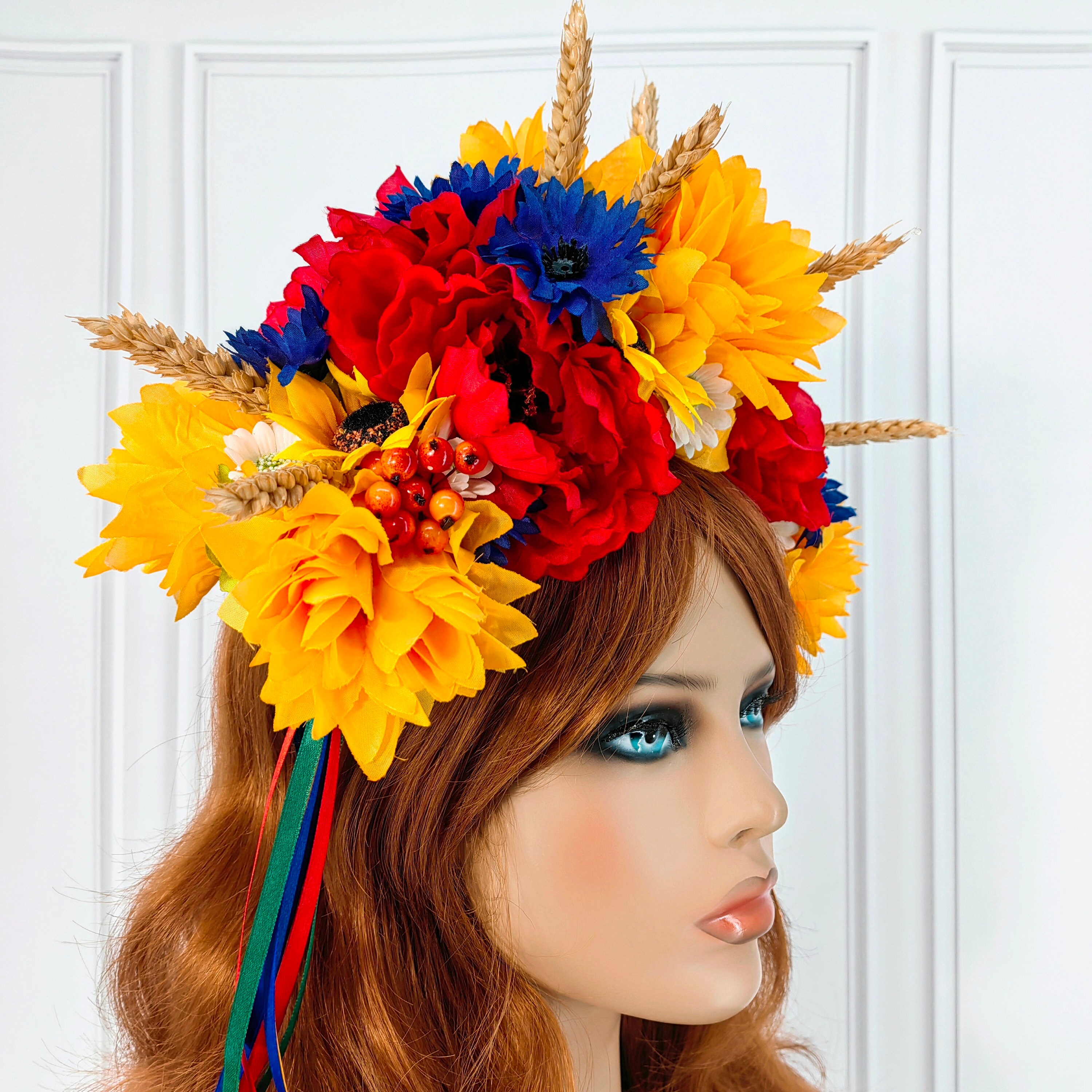 Sokolydesign Slavic Headband Sława Wedding Bride Flower Crown Tiara ...