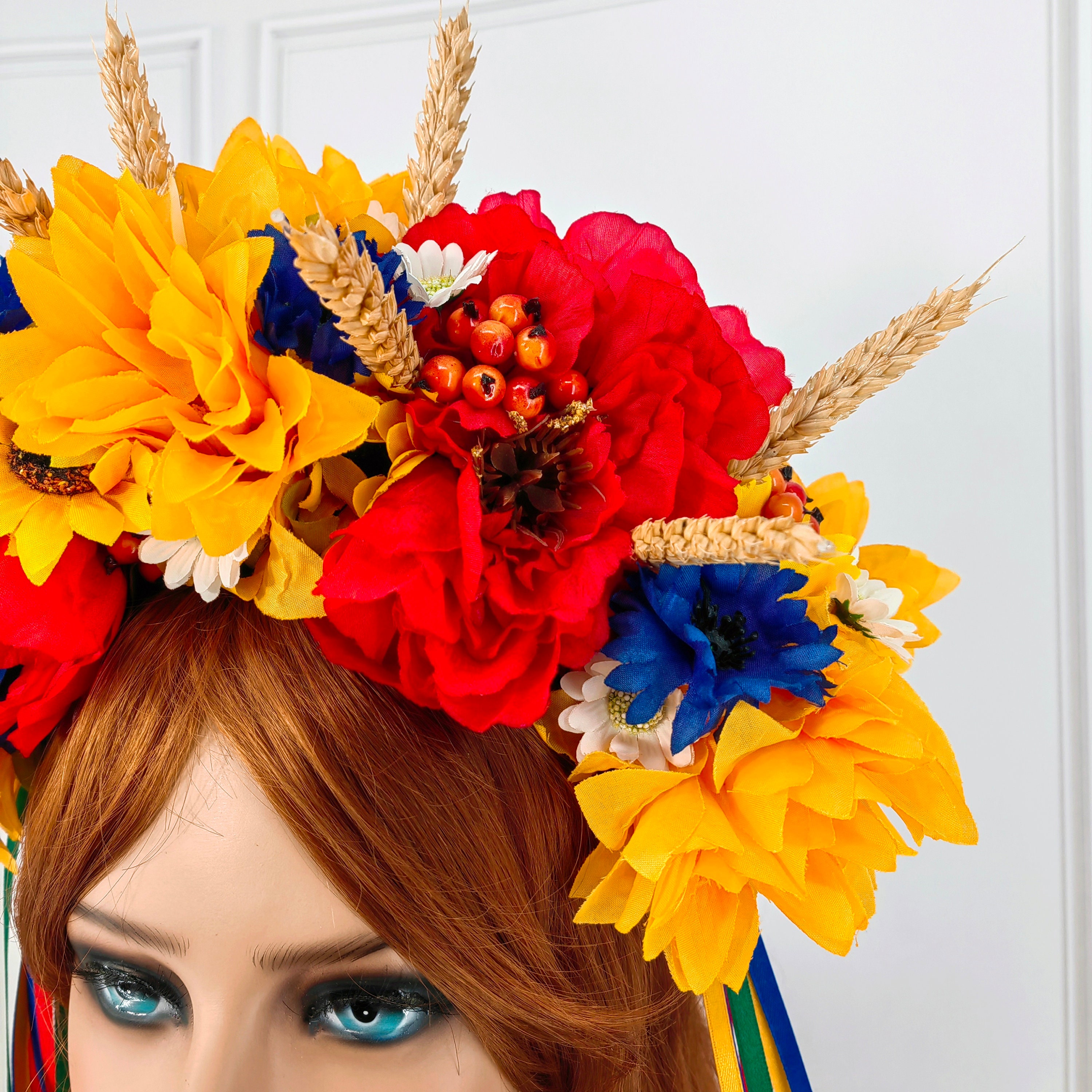 Sokolydesign Slavic Headband Sława Wedding Bride Flower Crown Tiara ...