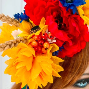 Sokolydesign Slavic Headband Sława Wedding Bride Flower Crown Tiara ...