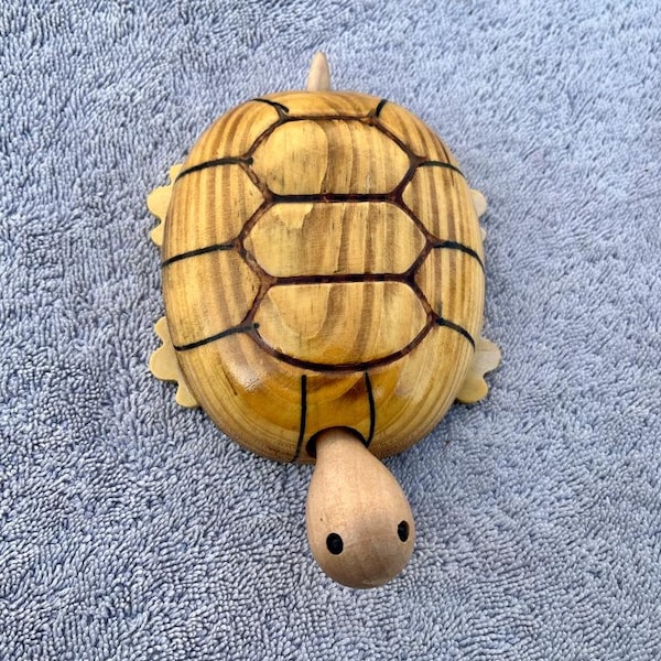 Wooden Turtle - Etsy