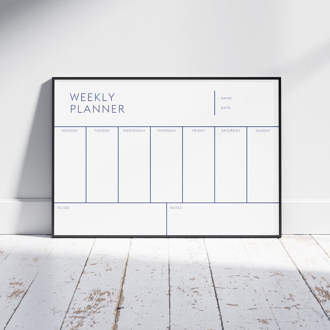 Modern Weekly Planner Printout - Etsy