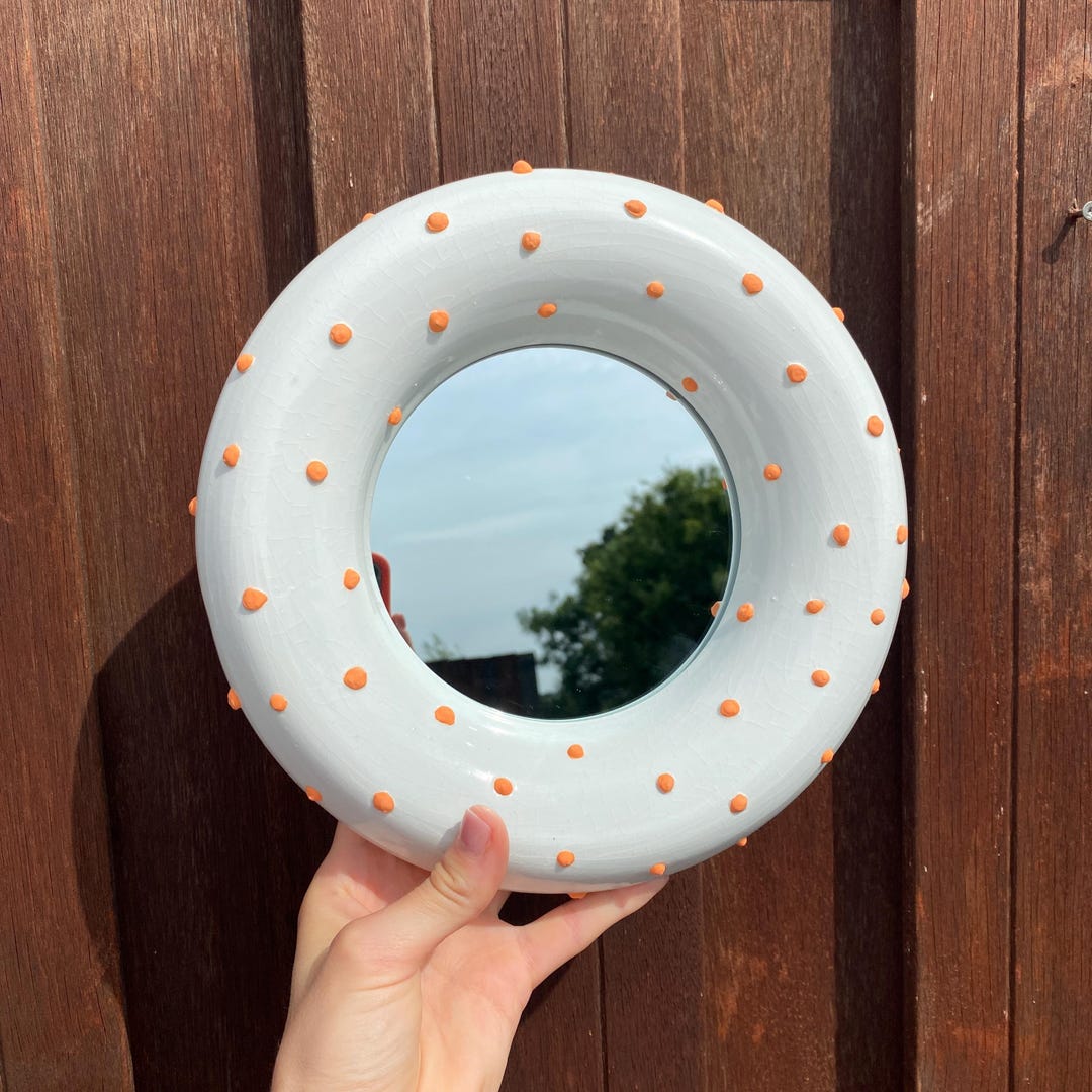 Donut Mirror Handmade Ceramic Wall Mirror - Etsy