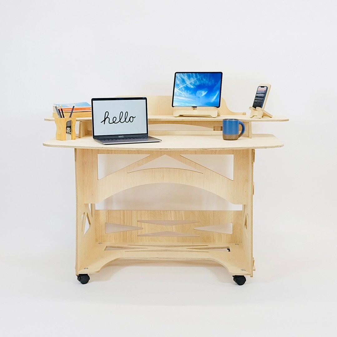 Birch Plywood Home Office Desk - Etsy