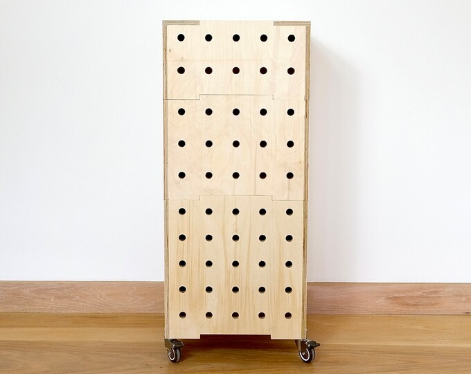 Stacking Plywood Crates Storage Solution - Set of Three - Etsy