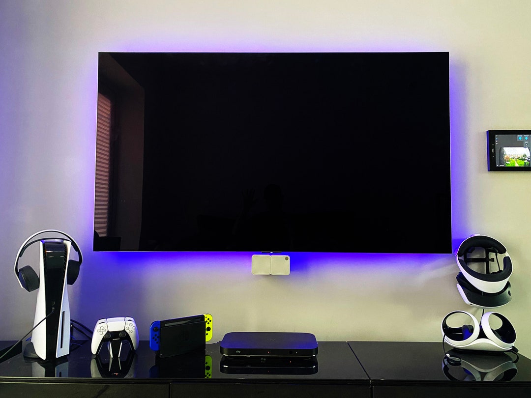 Wall Mounted TV Lighting Bracket System - LED Tape Lighting Bracket Kit ...