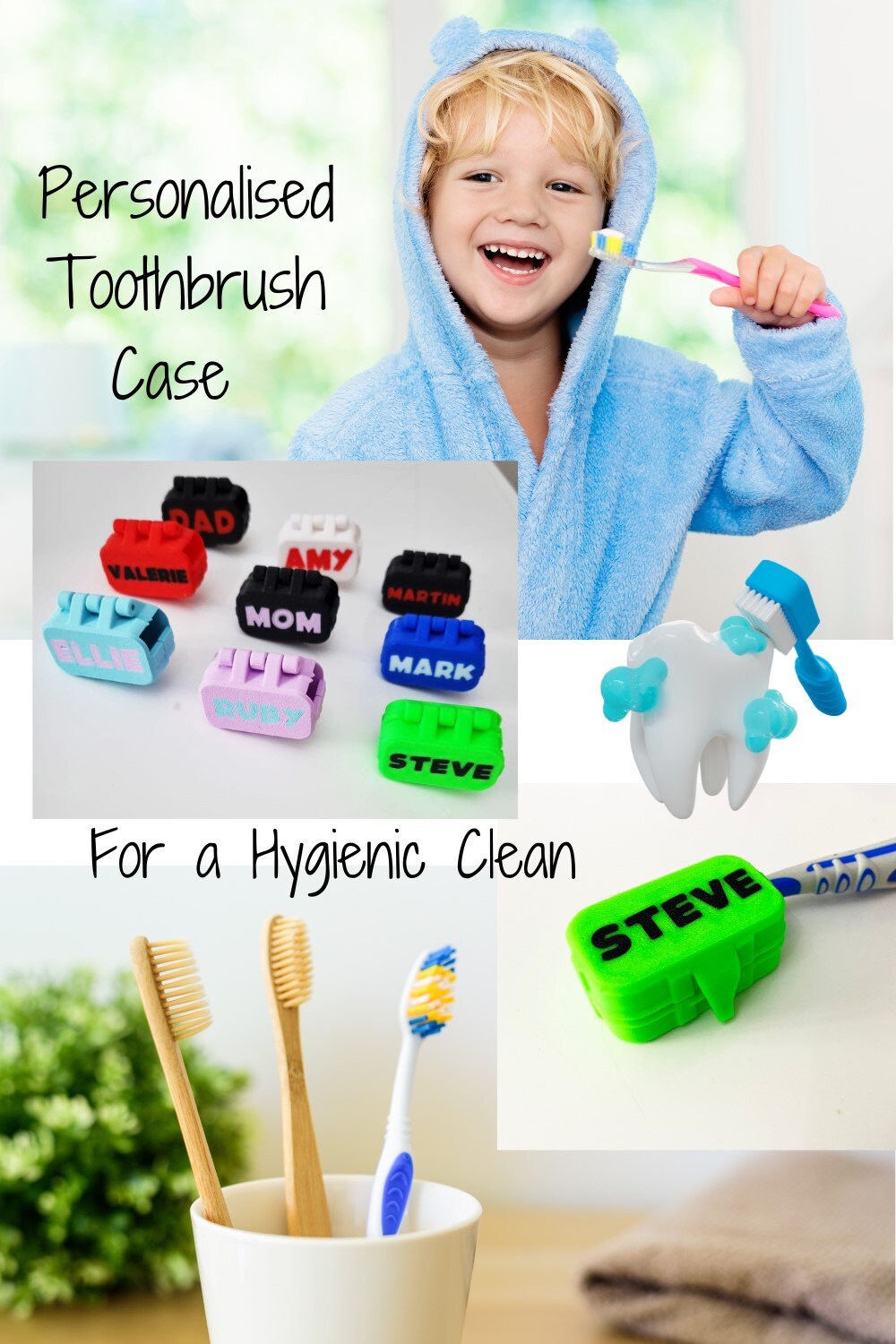Personalised Toothbrush Case for Your Oral Care Childrens Xmas Stocking Filler Christmas Eve Box Idea Clean Teeth Tooth Brushing Kids Teeth Etsy