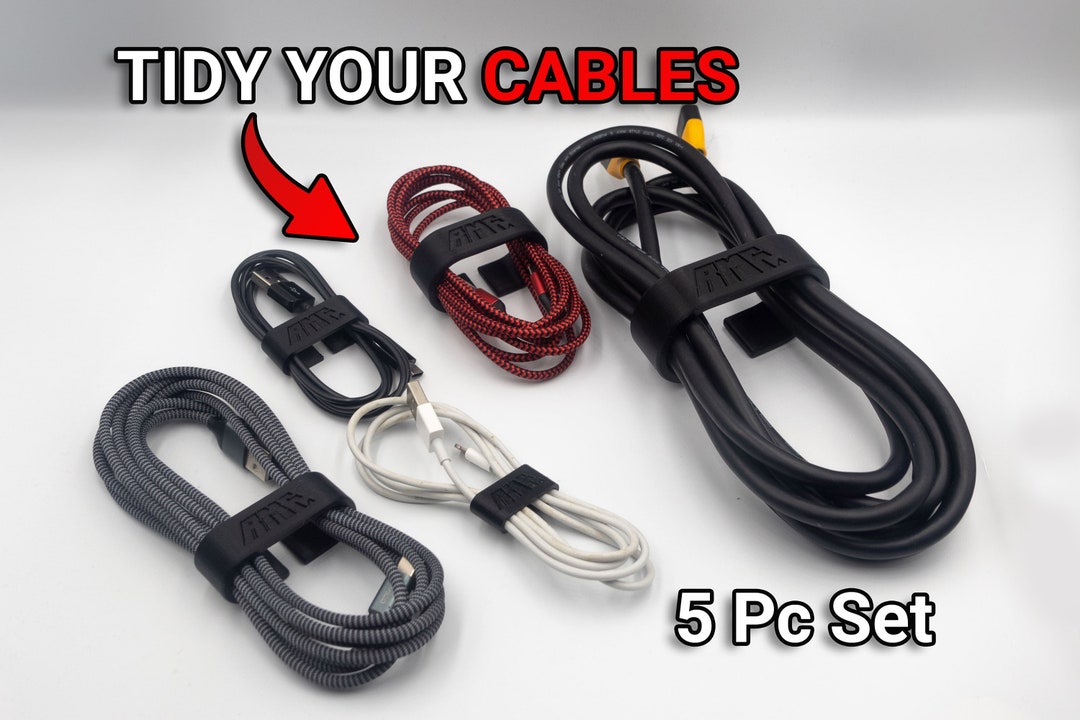 Cable Management Clips in BLACK, Cable Tidy, Cable Tidies, Travel ...