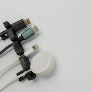 Cable Organiser Holder Desk Tidy, Desk Organisation, Lead Management ...