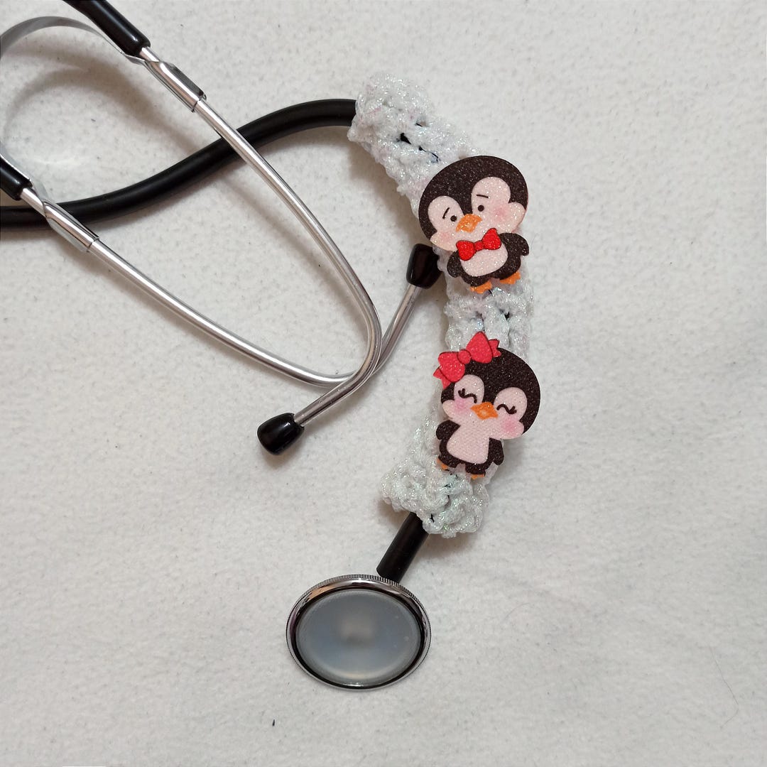 Stethoscope Cover With Snow Penguins, Medical Stethoscope Garment ...