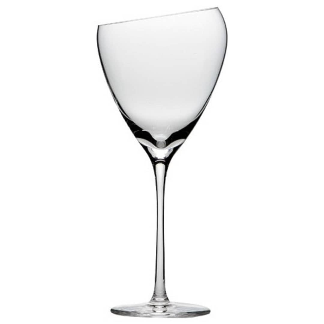 Oblique Crystal Water Glass - Etsy