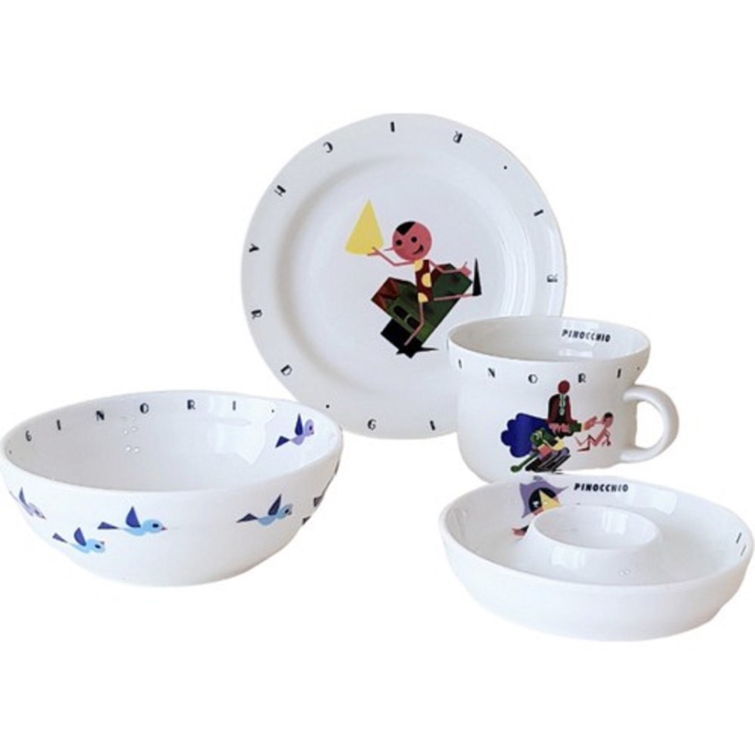Pinocchio Kids 4 Pcs Breakfast Set - Etsy