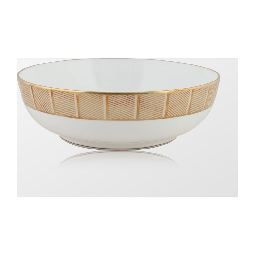 Dandy Gold - Bone China Serving Bowl 25.5 Cm Ø (9,8") - Etsy