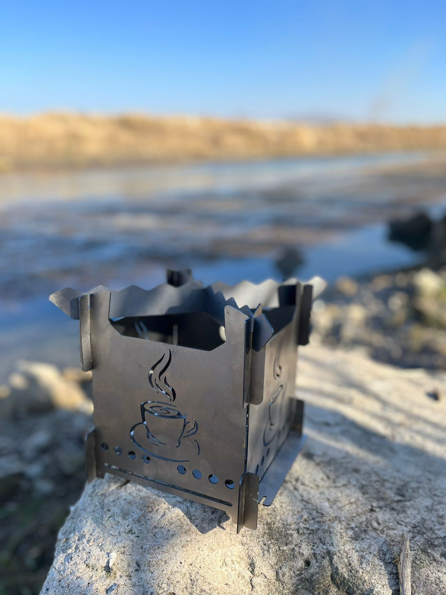 Foldable Square Firebox / Fire Pit / Nature Stove / Camping Fireplace ...