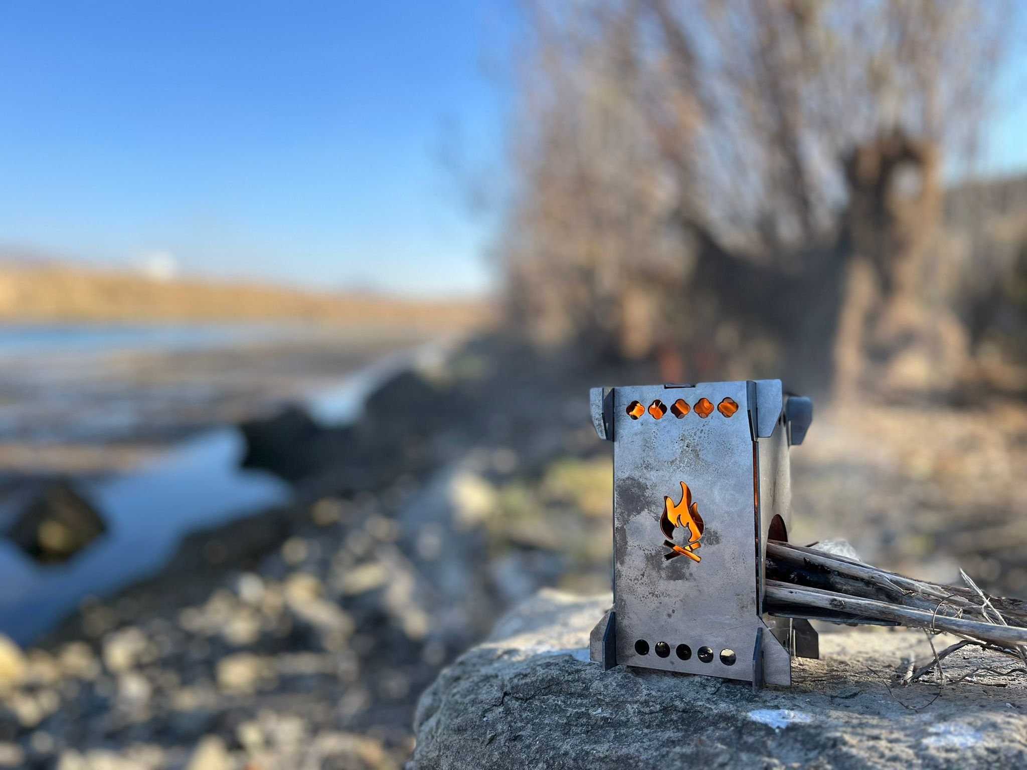 Mini Pocket Stove Disassembled, Firebox, Mini Pocket Stove - Etsy