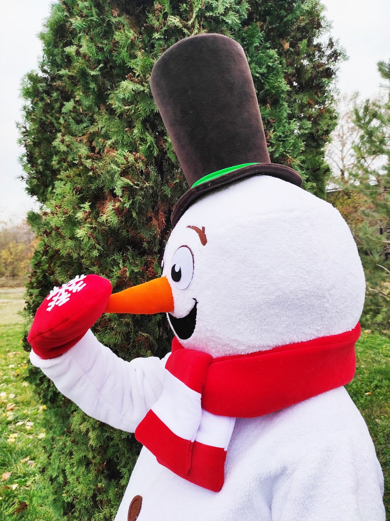 Cute Snowman Mascot Costume Adult Mascot Costume Party - Etsy
