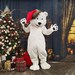 White Christmas Teddy Adult Mascot Costume Party Mascot - Etsy
