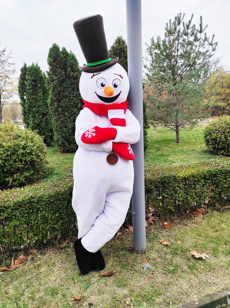 Cute Snowman Mascot Costume Adult Mascot Costume Party - Etsy