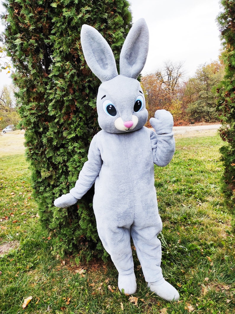 Easter Bunny Mascot Costume Adult Mascot Costume Party Etsy