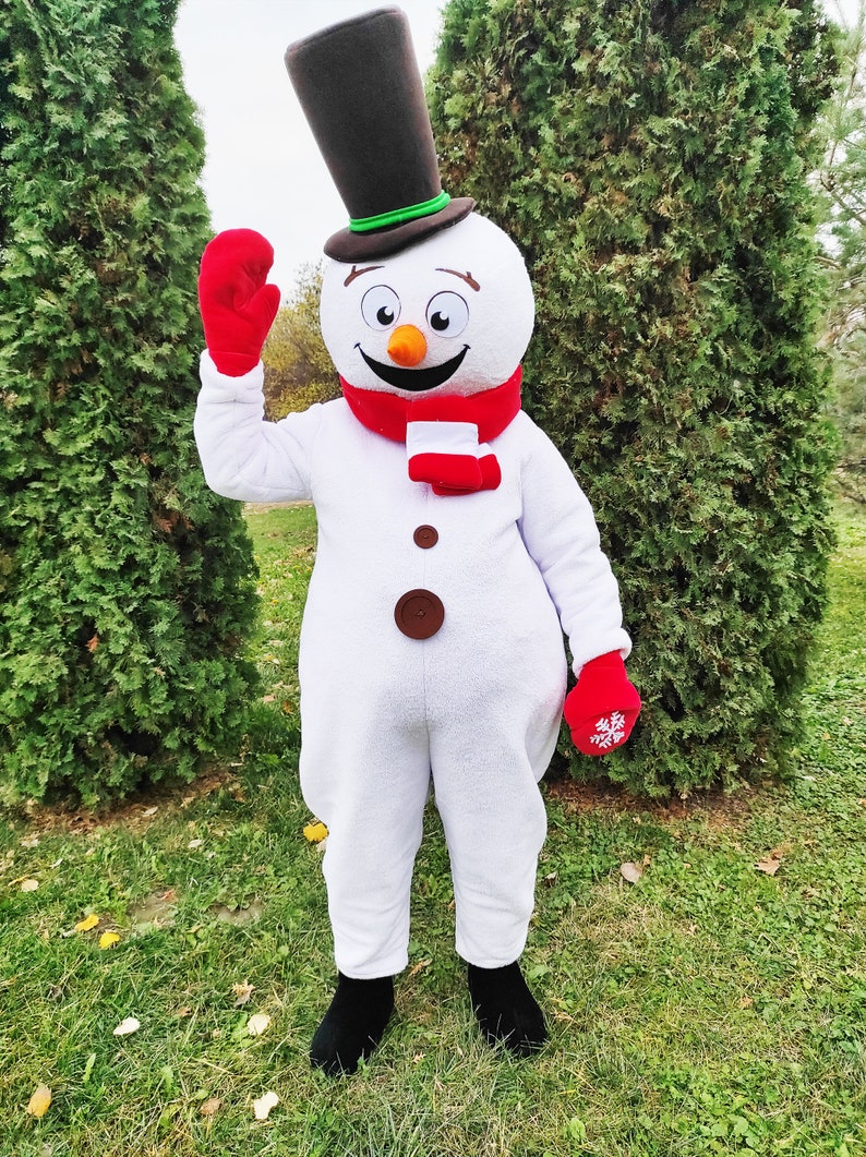 Cute Snowman Mascot Costume Adult Mascot Costume Party - Etsy