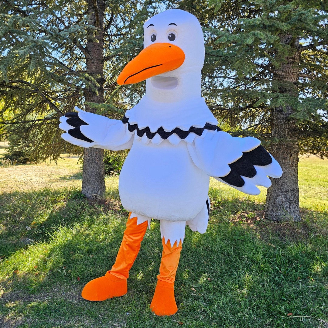 Stork Mascot Costume, Adult Mascot Costume, Party Mascot Costume, Event ...
