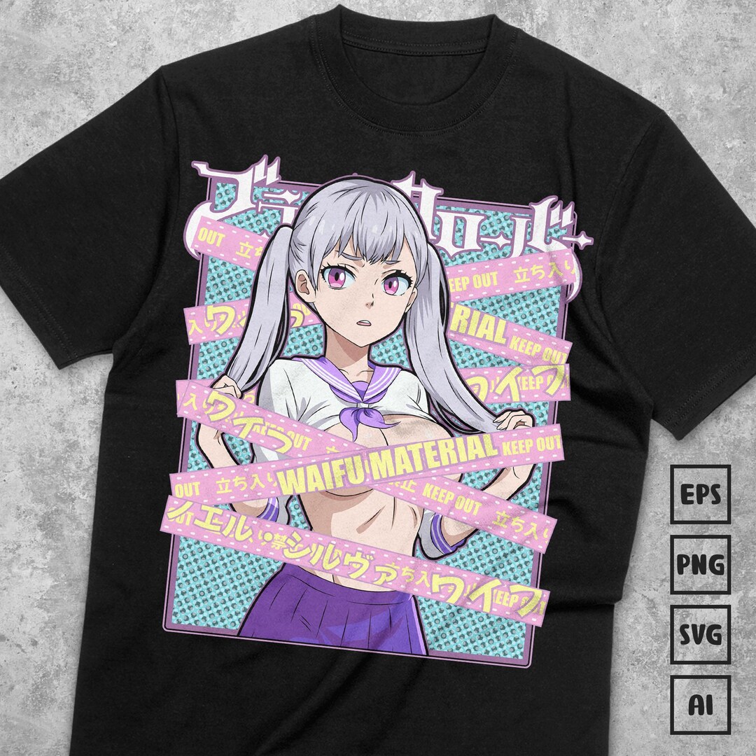 Premium Anime Vector File, Layered & Grouped by Color, Ready for DTF ...