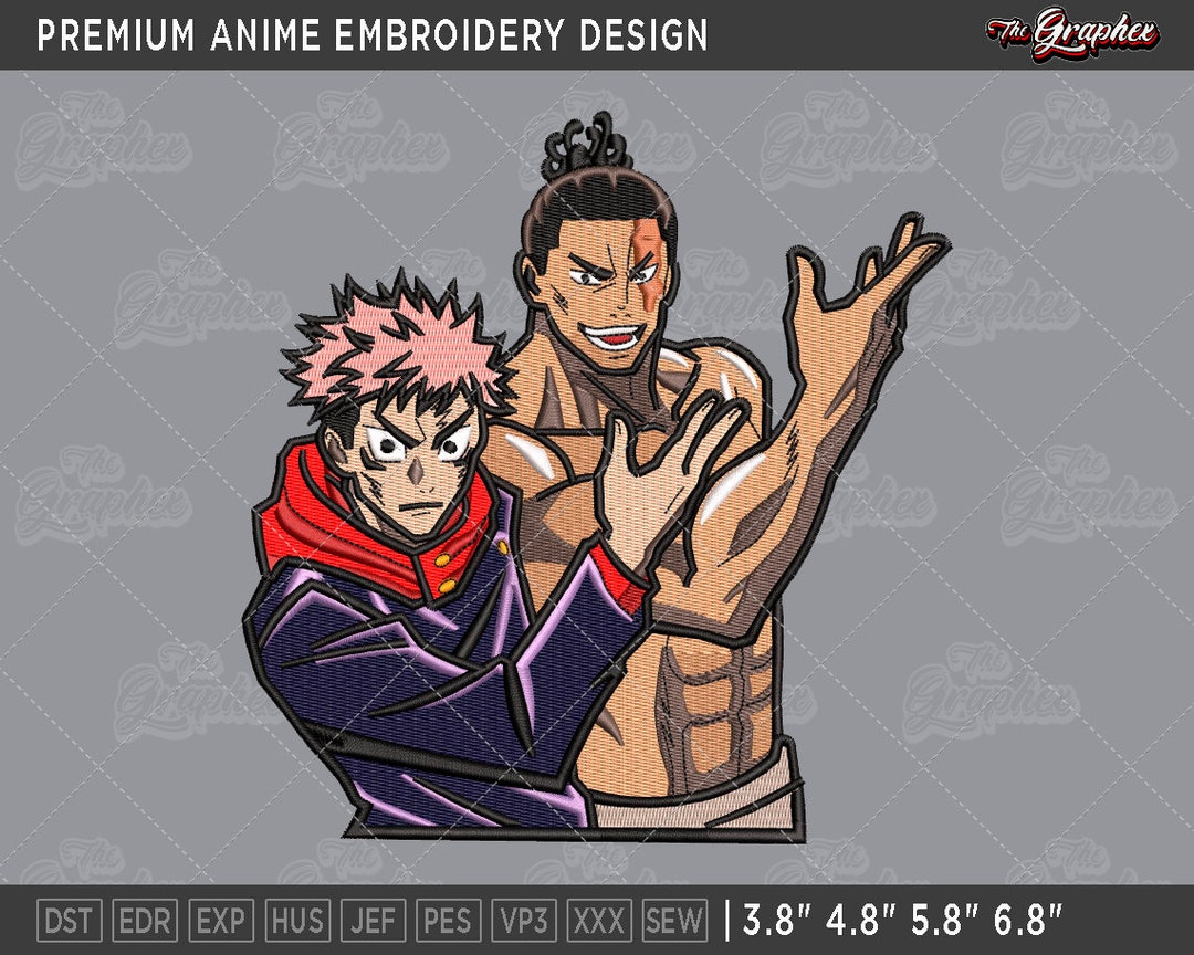 Premium Anime Embroidery Design, Anime Inspired Machine Embroidery ...