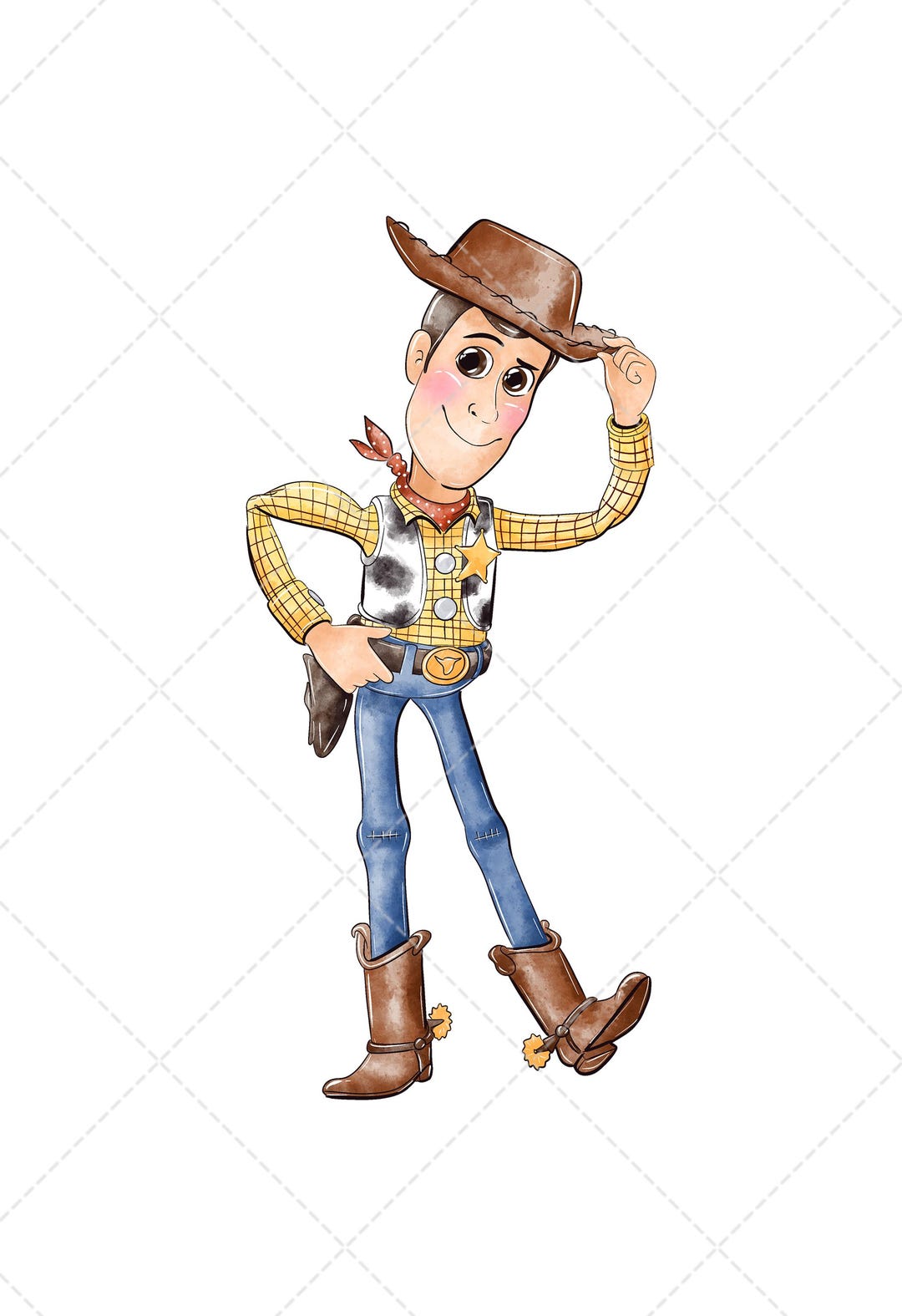 Woody Toy Story Clipart PNG, Watercolor Hand Drawn Illustration ...