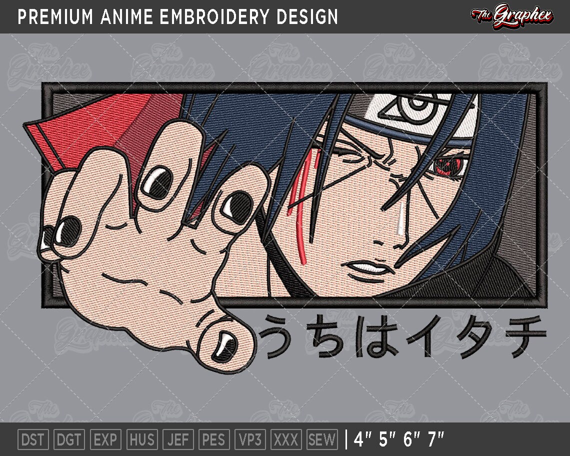 Premium Anime Embroidery Design Anime Inspired Machine - Etsy