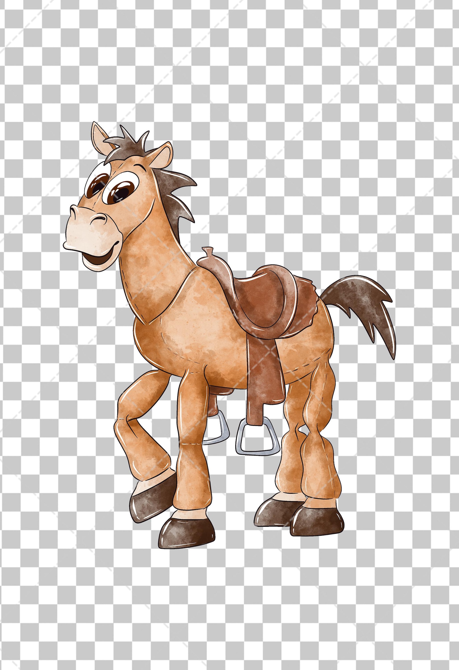 Bullseye Toy Story Clipart PNG, Watercolor Hand Drawn Illustration ...
