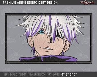 Premium Anime Embroidery Design, Anime Inspired Machine Embroidery ...