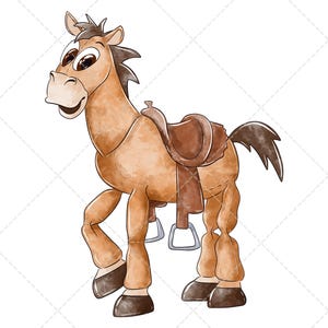 Bullseye Toy Story Clipart PNG, Watercolor Hand Drawn Illustration ...