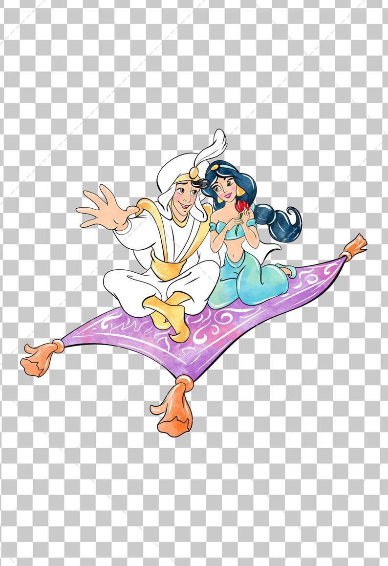Aladdin Clipart PNG, Watercolor Hand Drawn Illustration, Digital ...