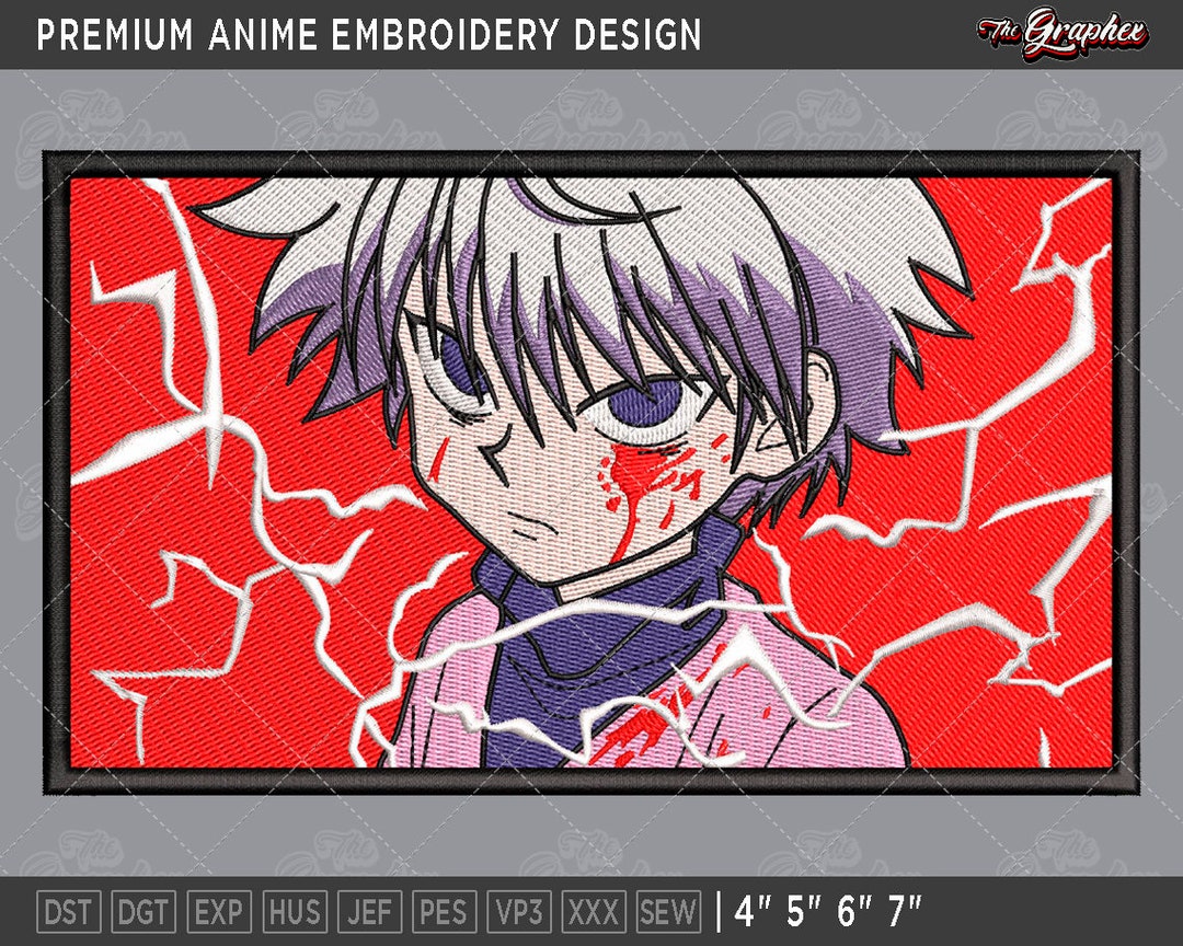 Premium Anime Embroidery Design, Anime Inspired Machine Embroidery ...
