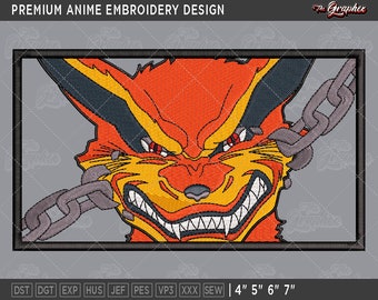 Premium Anime Embroidery Design, Anime Inspired Machine Embroidery ...