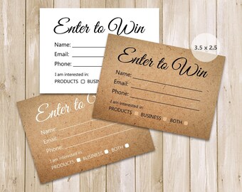 Printable Raffle Ticket Templates Yellow Enter to Win Cards Printable ...