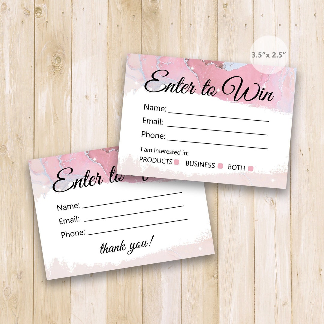 Pink Printable Raffle Ticket Templates Printable Cards Enter to Win ...