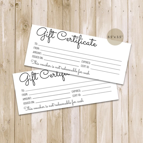 Money Gift Certificate Template