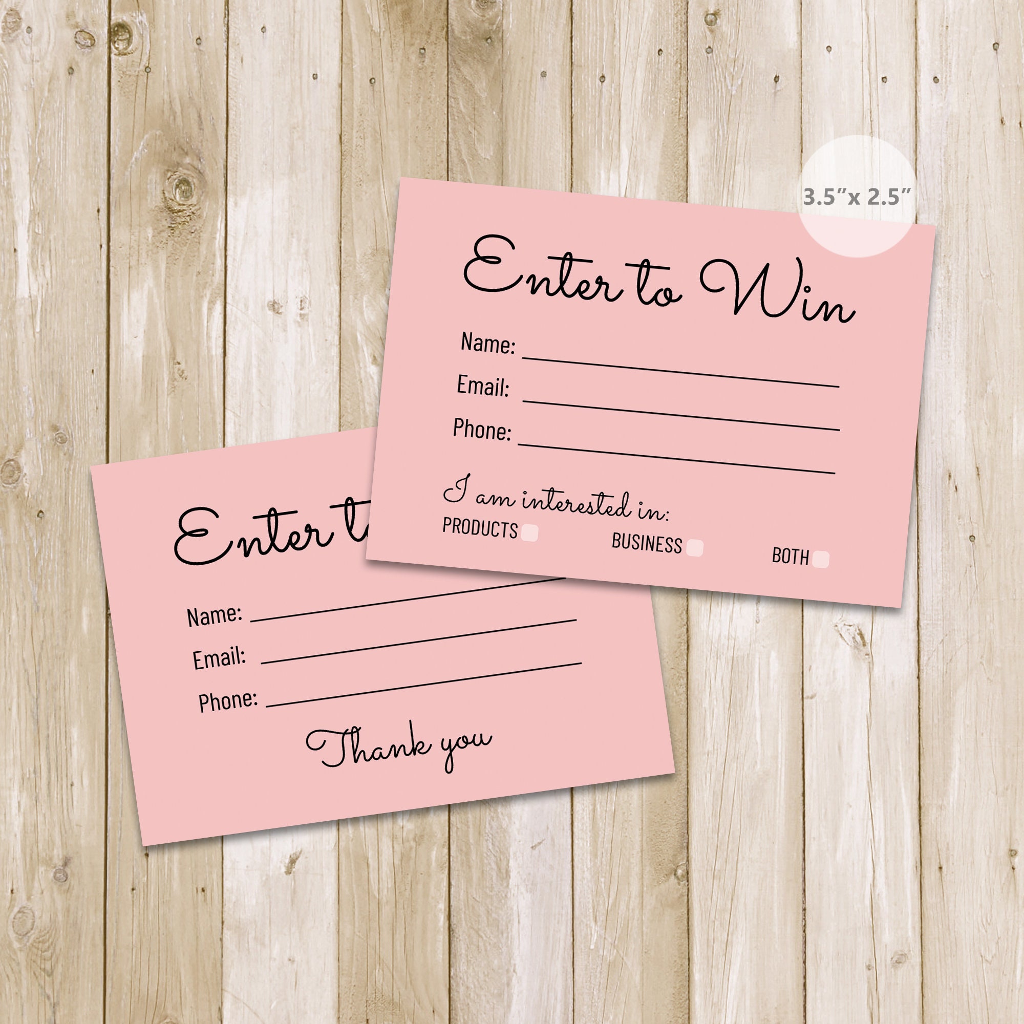 Printable Raffle Ticket Templates Pink and Blue Enter to Win Cards ...