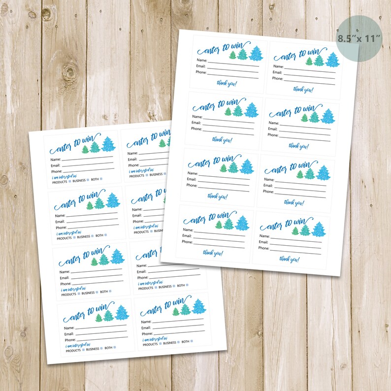 Printable Raffle Ticket Templates Enter to Win Cards Printable - Etsy