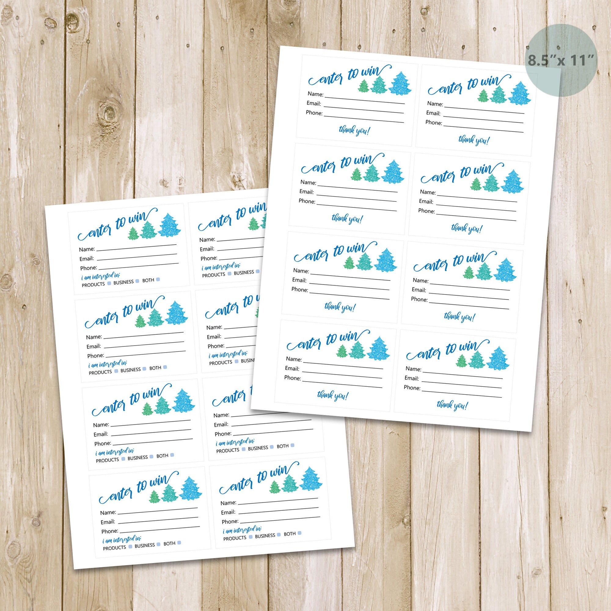 Printable Raffle Ticket Templates Enter to Win Cards Printable - Etsy