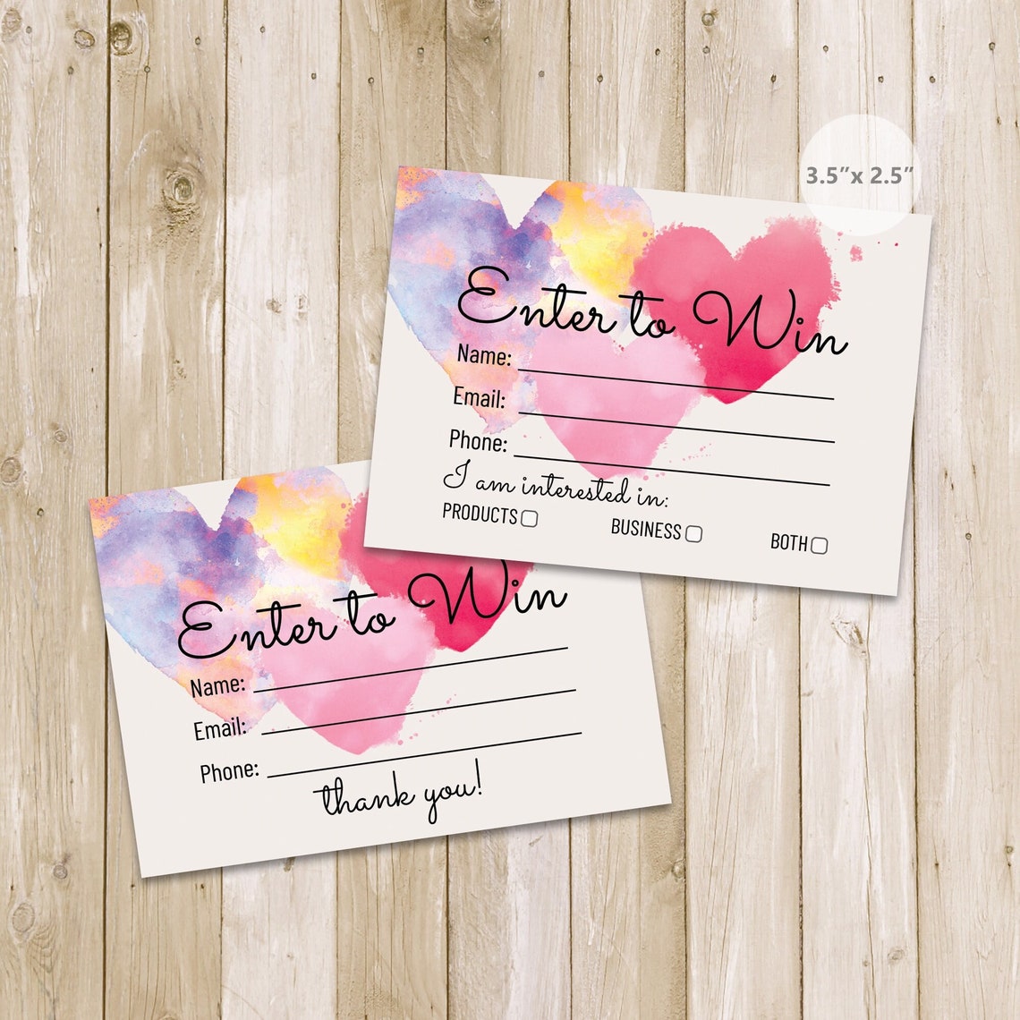 Printable Raffle Ticket Template Valentine's Day Hearts - Etsy