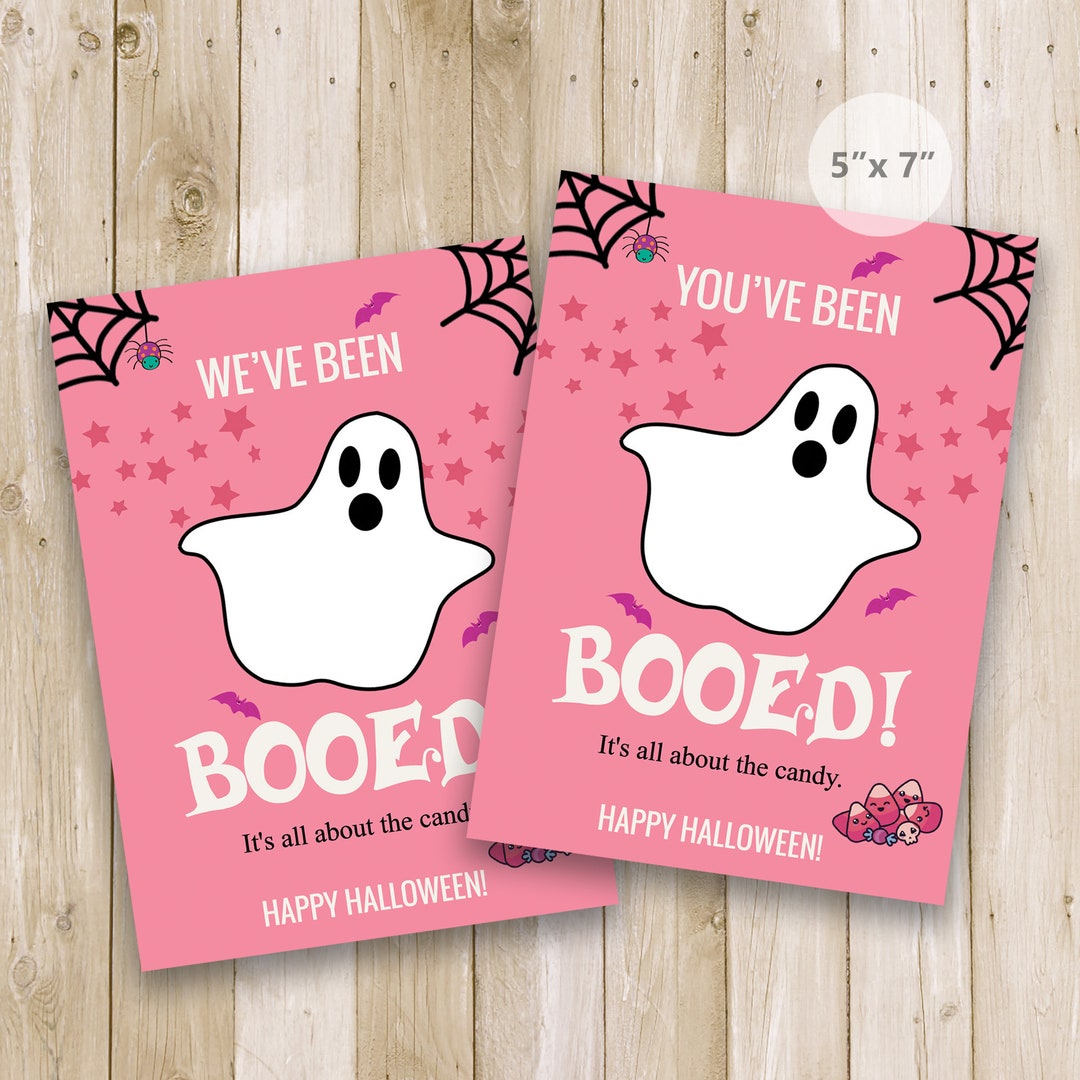 Printable You've Been Booed Signs for Halloween Boo Basket We Ve Been ...