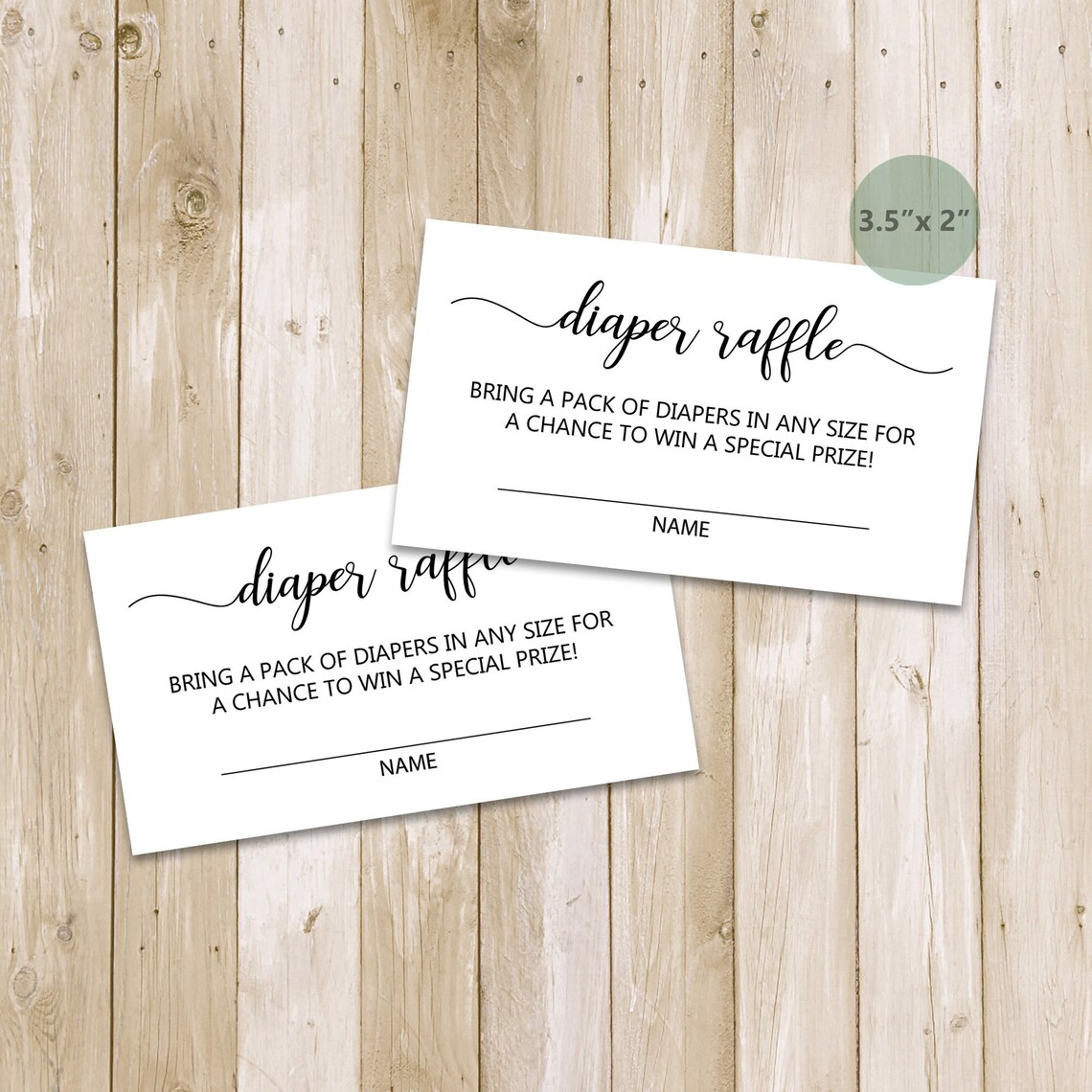 Diaper Raffle Tickets Printable Insert Mommy Shower Baby - Etsy