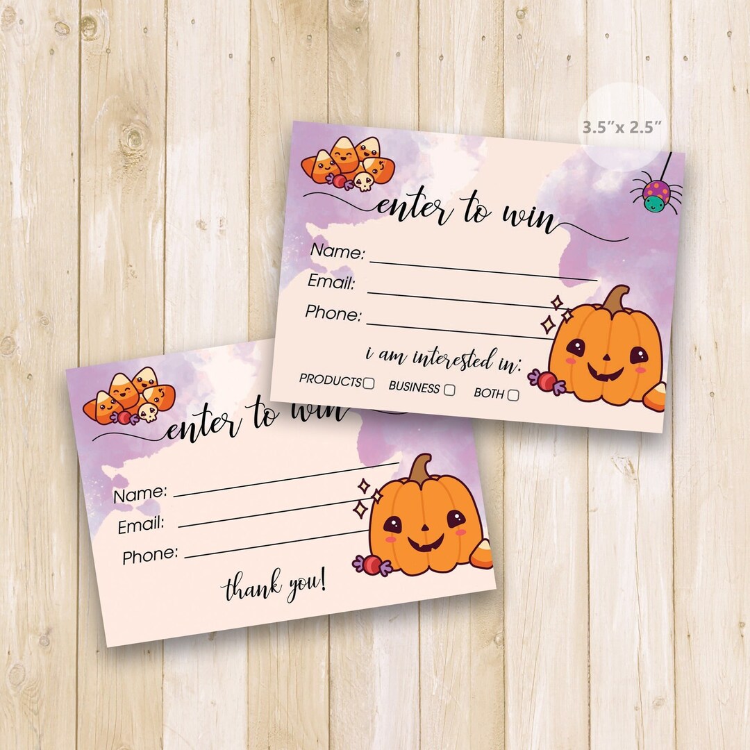 Blank Printable Raffle Ticket Template Cute Halloween Pumpkin Giveaways ...