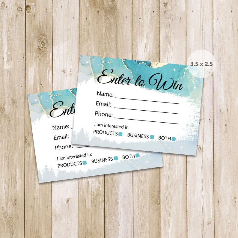 Printable Raffle Ticket Templates Printable Cards Enter to Win - Etsy