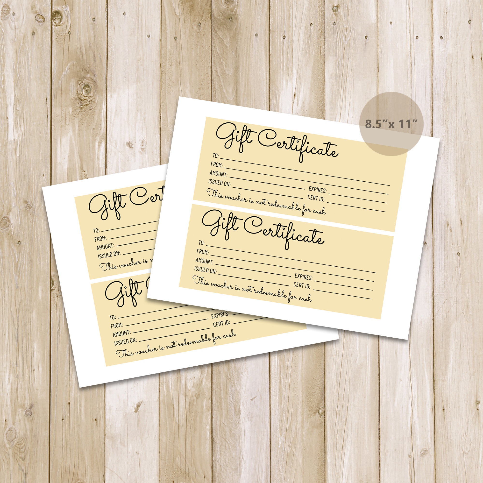 Printable Gift Certificate Template Blank Gift Certificate Printable ...