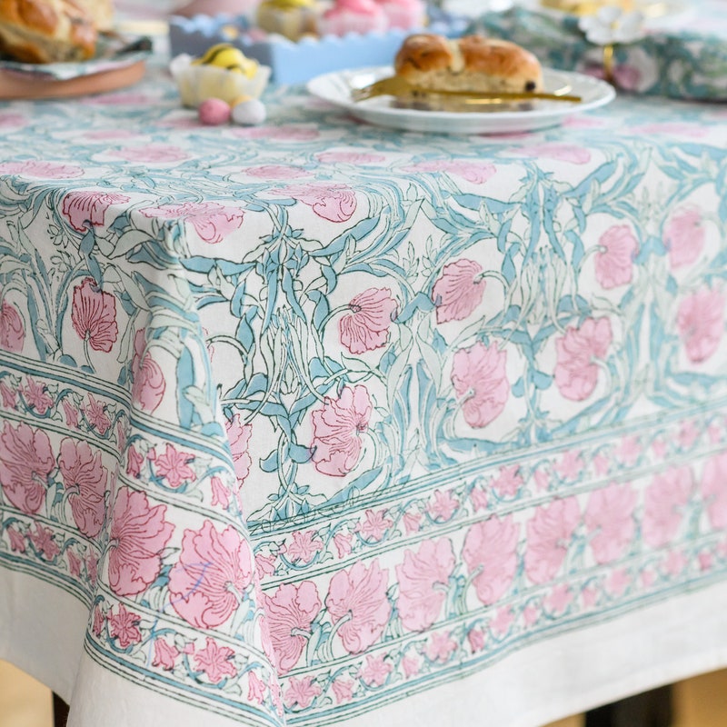 Block Print Tablecloth - Etsy