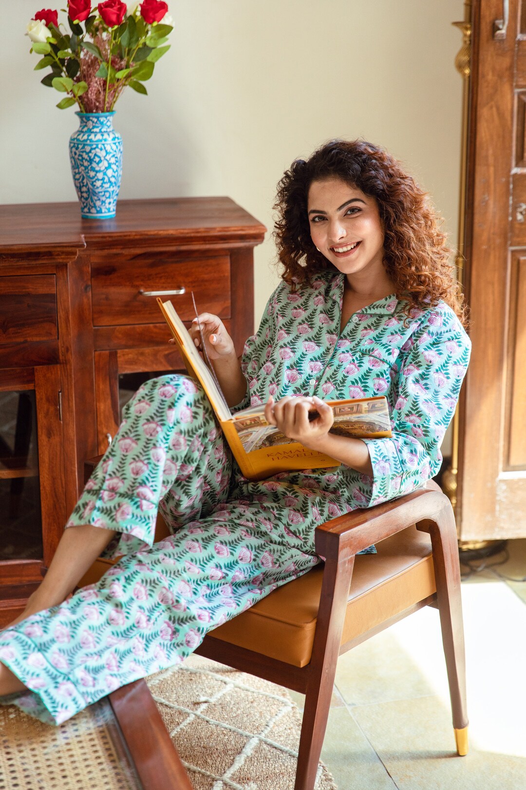 Women's PJ Set, Cotton Pyjamas, Ladies Pyjamas, Women's Pajamas, Gift ...