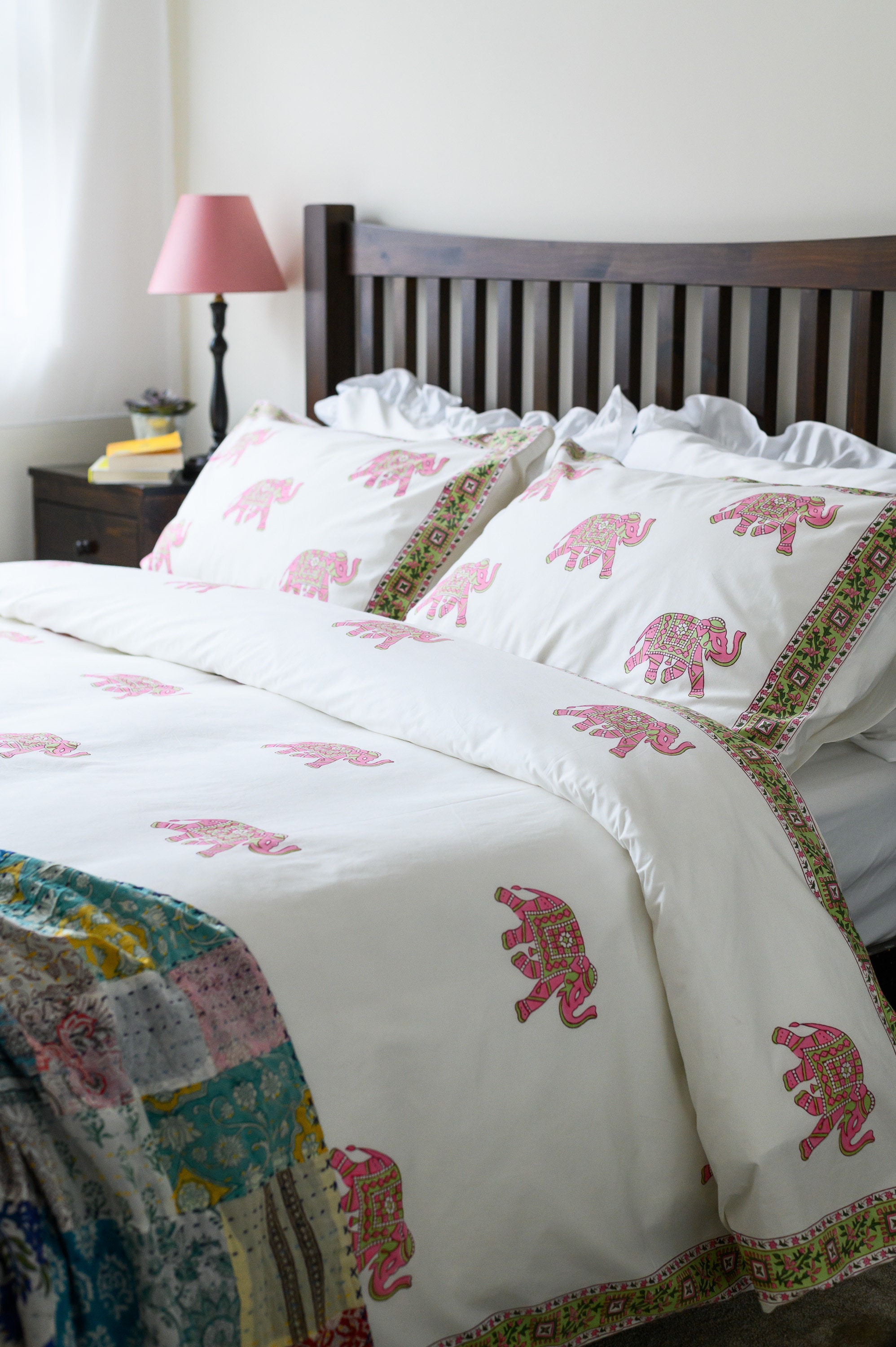 Block Print Duvet Set Cotton Bedding Indian Duvet Comforter - Etsy UK